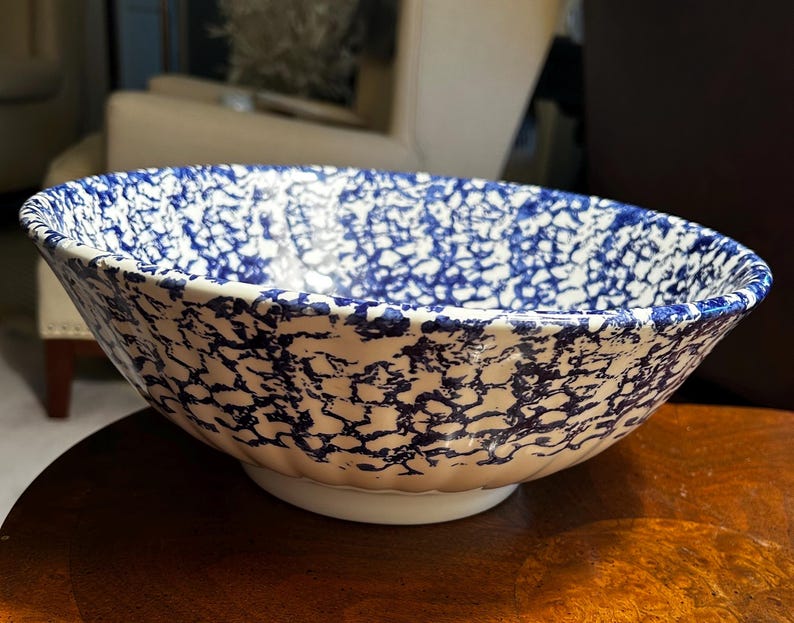Vintage 12” Inch La Primula Bowl - Made in Italy - COBALT BLUE ...