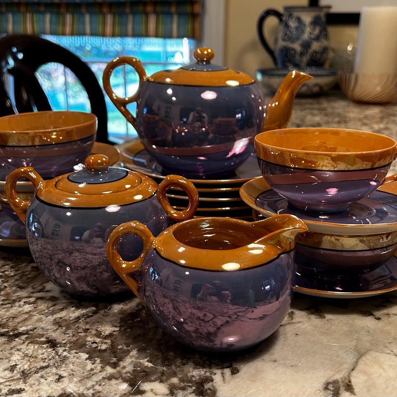 Lusterware Tea Set - Etsy