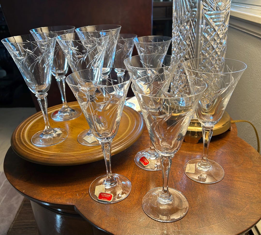 Vintage Gorham Fine Crystal West Germany Water Goblet/large Wine ...