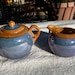 Vintage Japan Takito Lusterware Tea Set, Hand Painted Iridescent Teapot ...