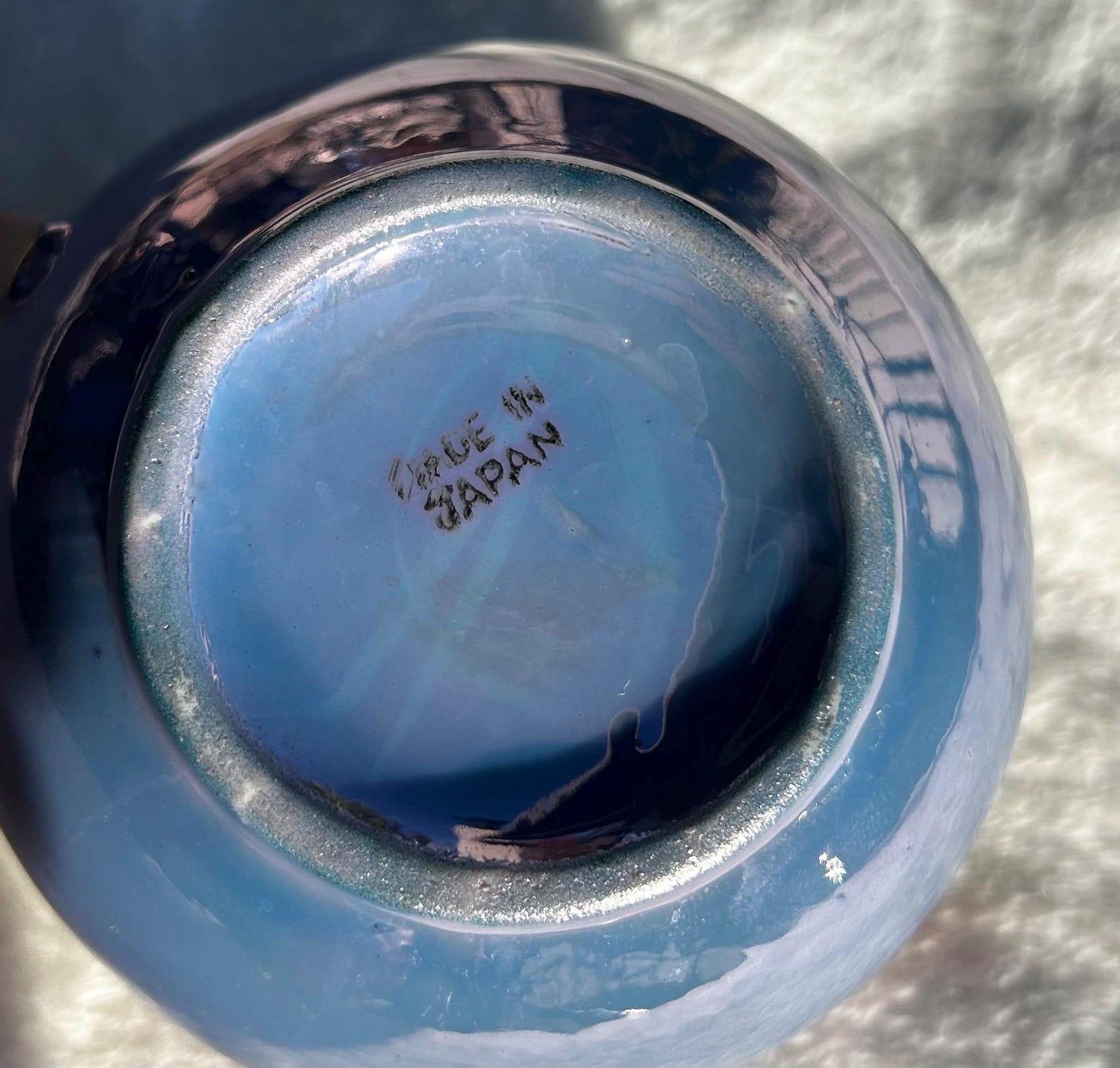 Vintage Japan Takito Lusterware Tea Set, Hand Painted Iridescent Teapot ...