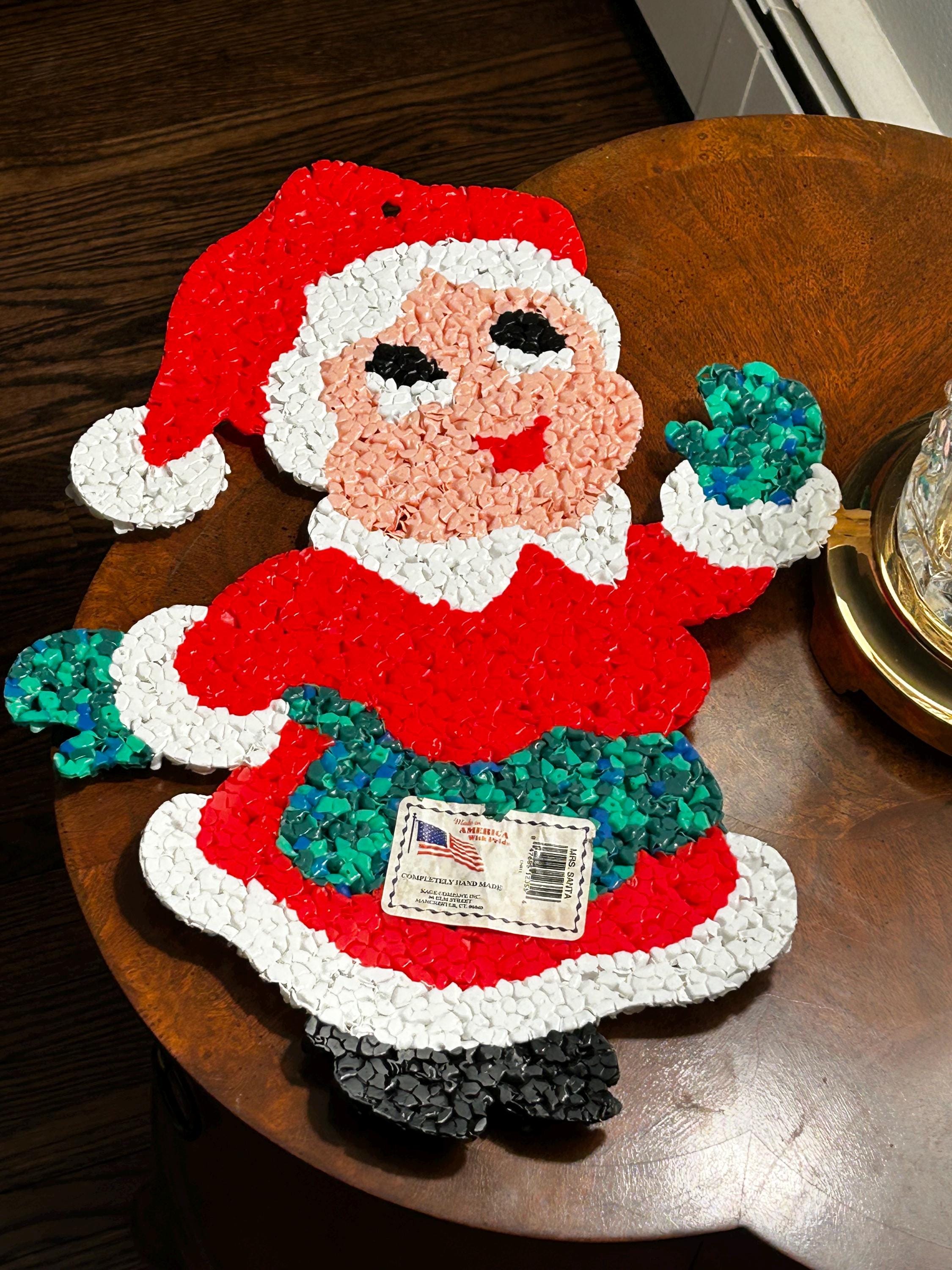 Vintage Mrs. Santa Claus Plastic Popcorn Decoration. Made in USA. Still ...