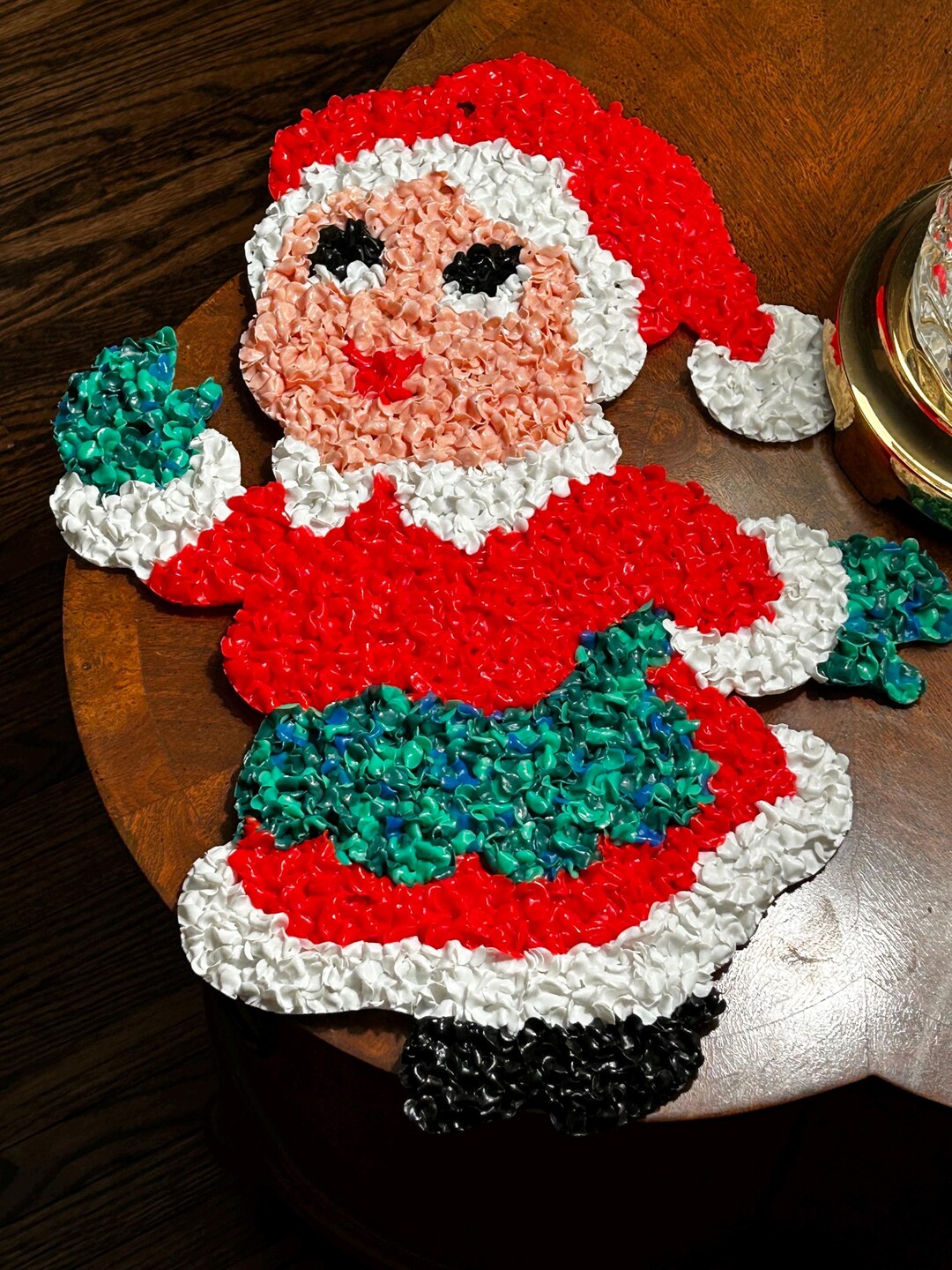 Vintage Mrs. Santa Claus Plastic Popcorn Decoration. Made in USA. Still ...