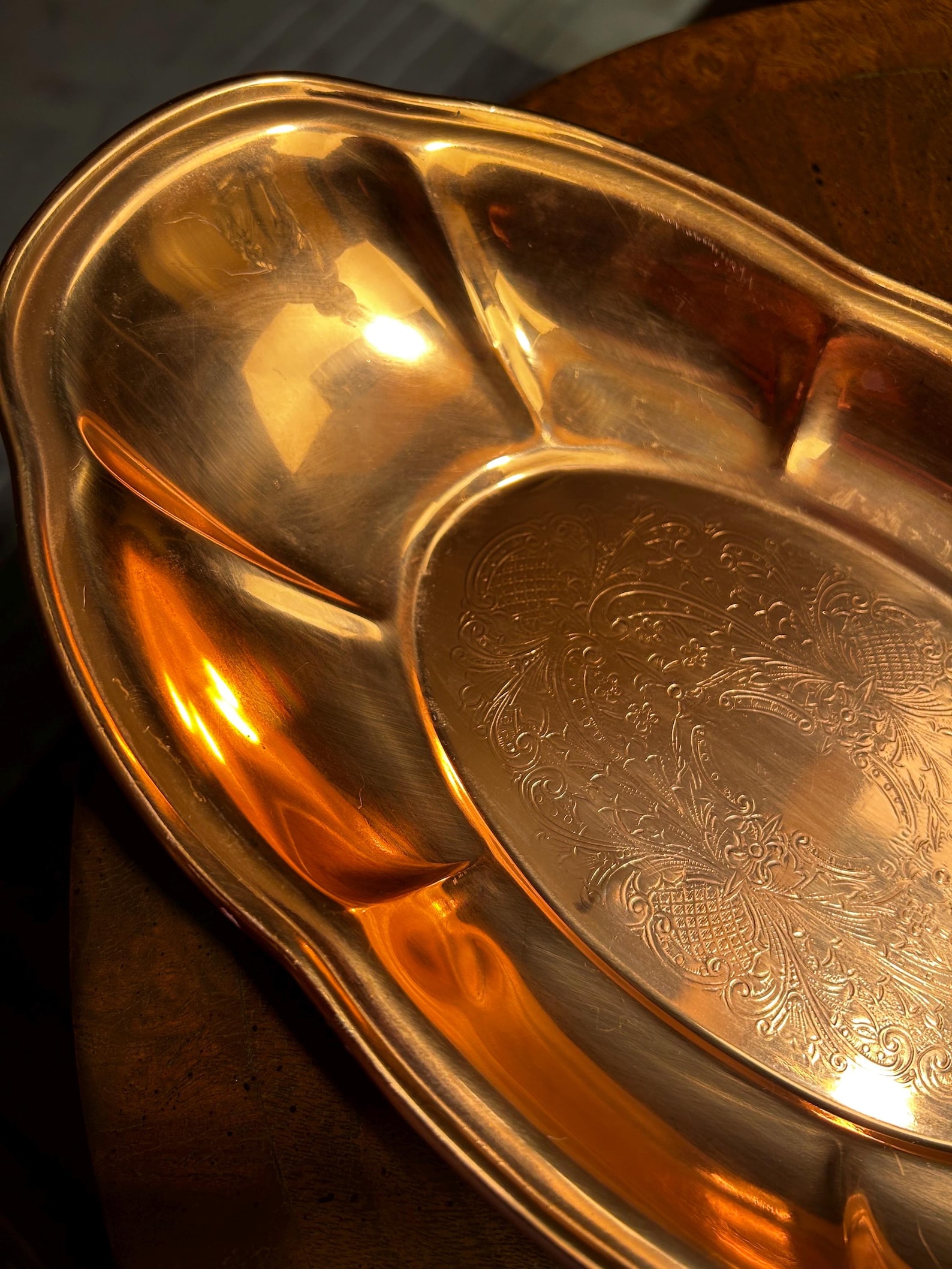 1960s Coppercraft Guild Copper Platter, Engraved Design - Etsy