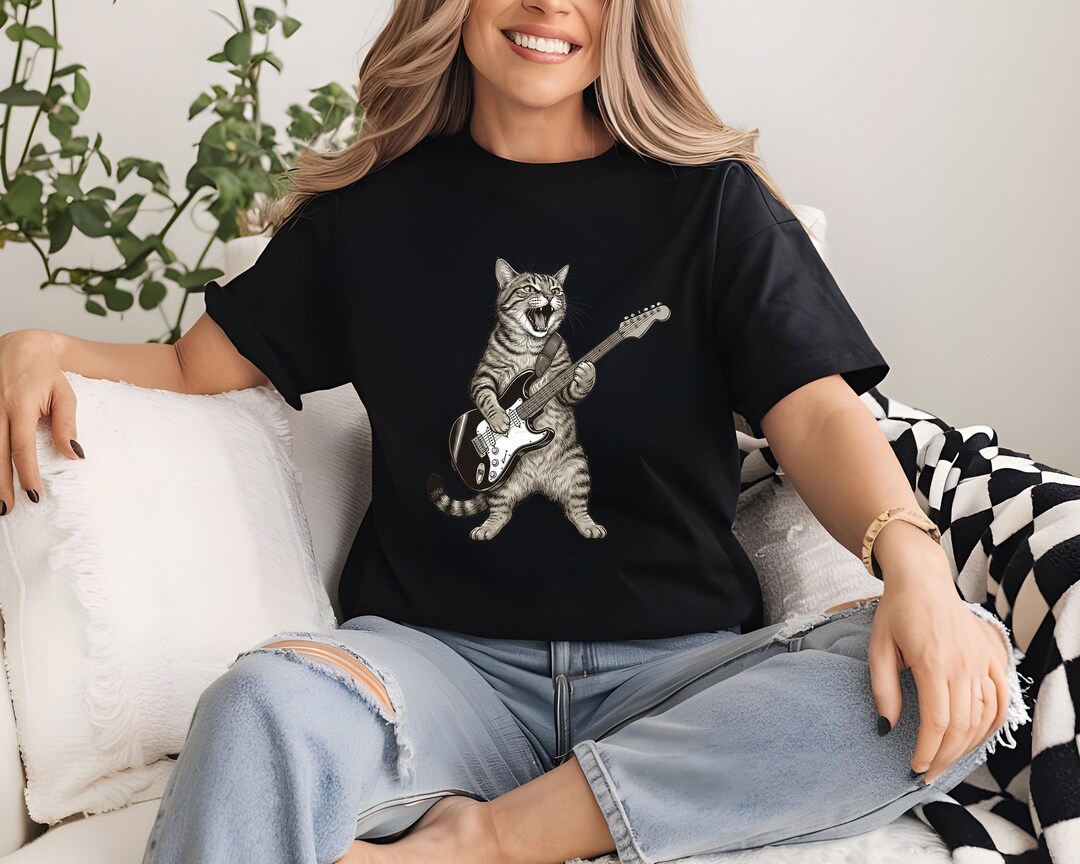 Hard Rock Cat SVG PNG| Funny Punk Rocker Kitty, Digital Download - Etsy