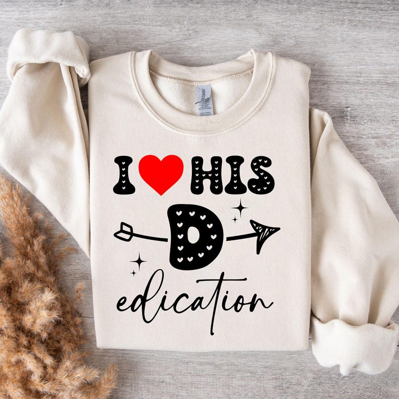 Funny Valentine's Day PNG SVG Couple Matching I Love His Dedication Svg ...