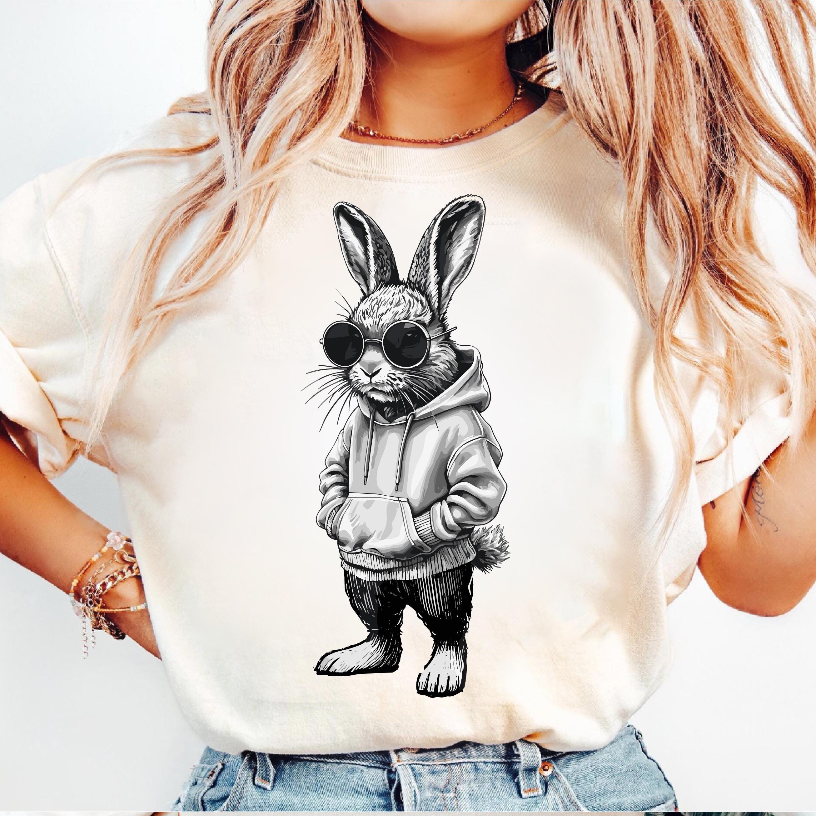 Bunny Face With Sunglasses SVG PNG, Easter Day for Boys Men Kids Svg ...