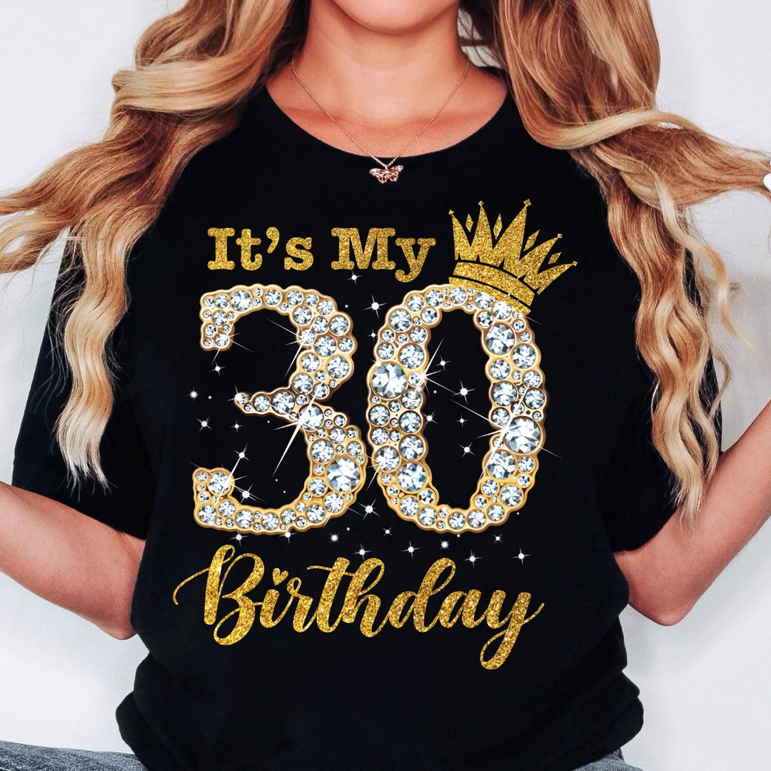 It's My 30th Birthday Queen PNG , 30 Years Old Shoes Crown Diamond Png ...