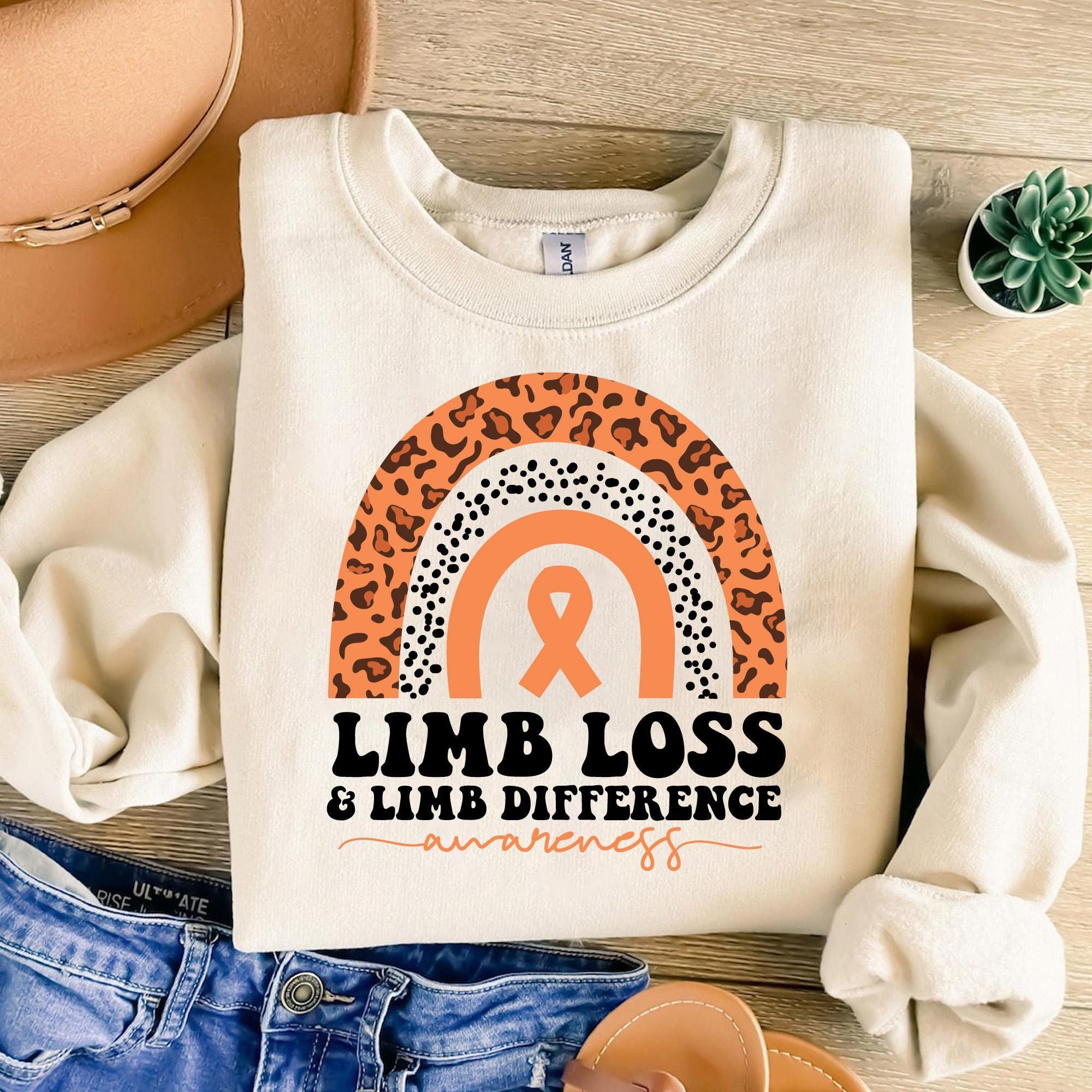 We Wear Orange Rainbow Limb Loss & Limb Difference Awareness SVG PNG ...