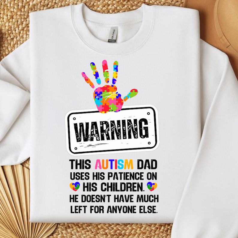 Autism Awareness SVG PNG, Warning Autism Dad Svg , Autistic Svg ...