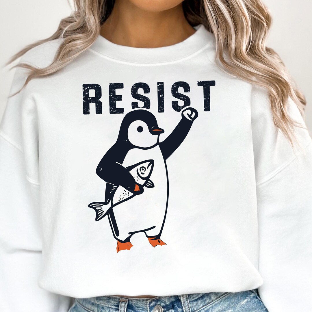 Resist Penguins SVG PNG, Activism Graphic We Stand With Penguins Svg ...