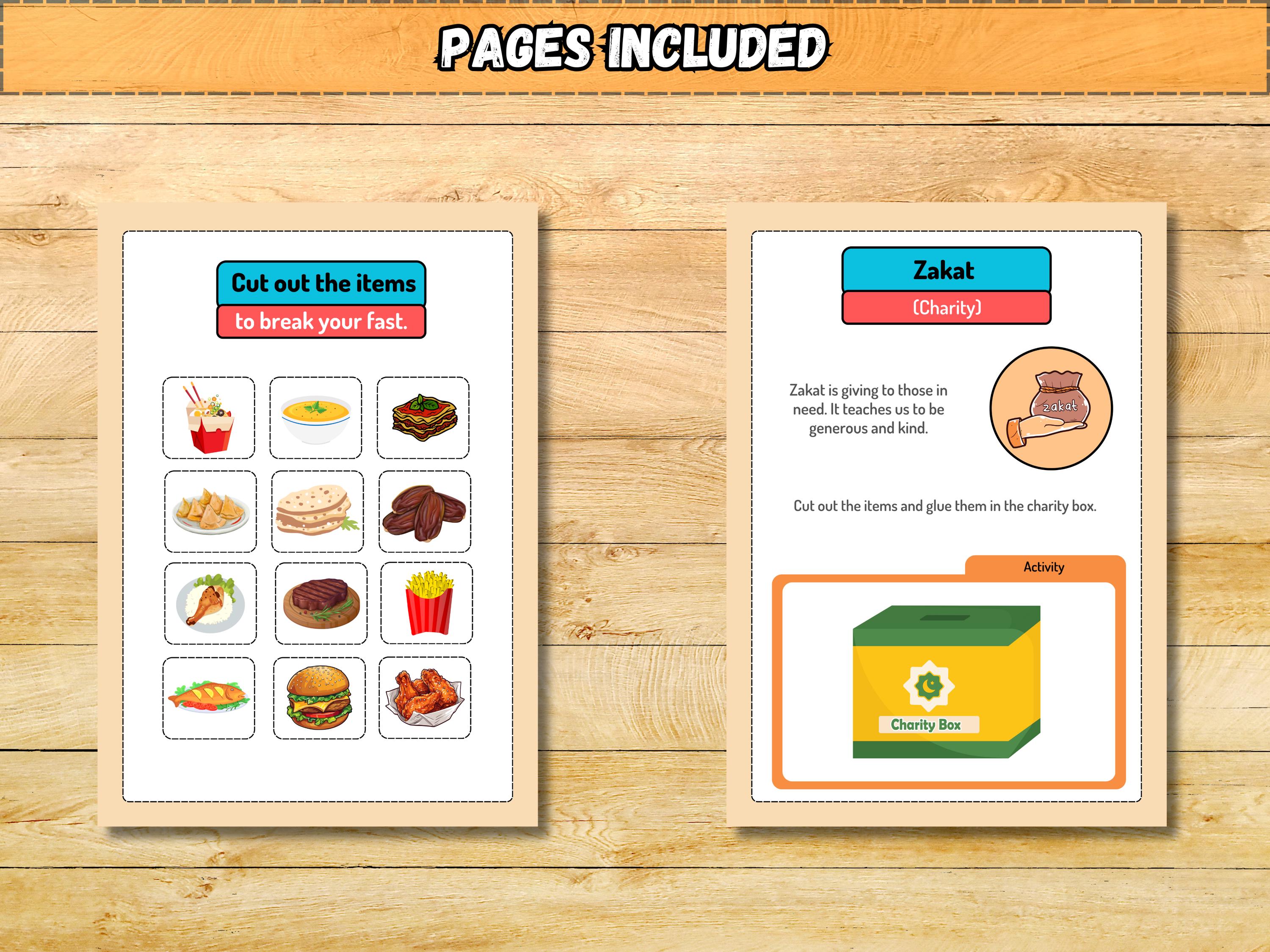 Five Pillars of Islam Activity Cut-and-paste Islamic Printable for Kids ...