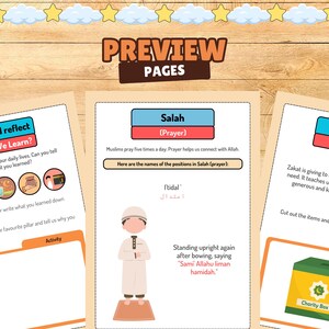5 Pillars of Islam Activity Book, Islamic Learning Printable, Kids ...
