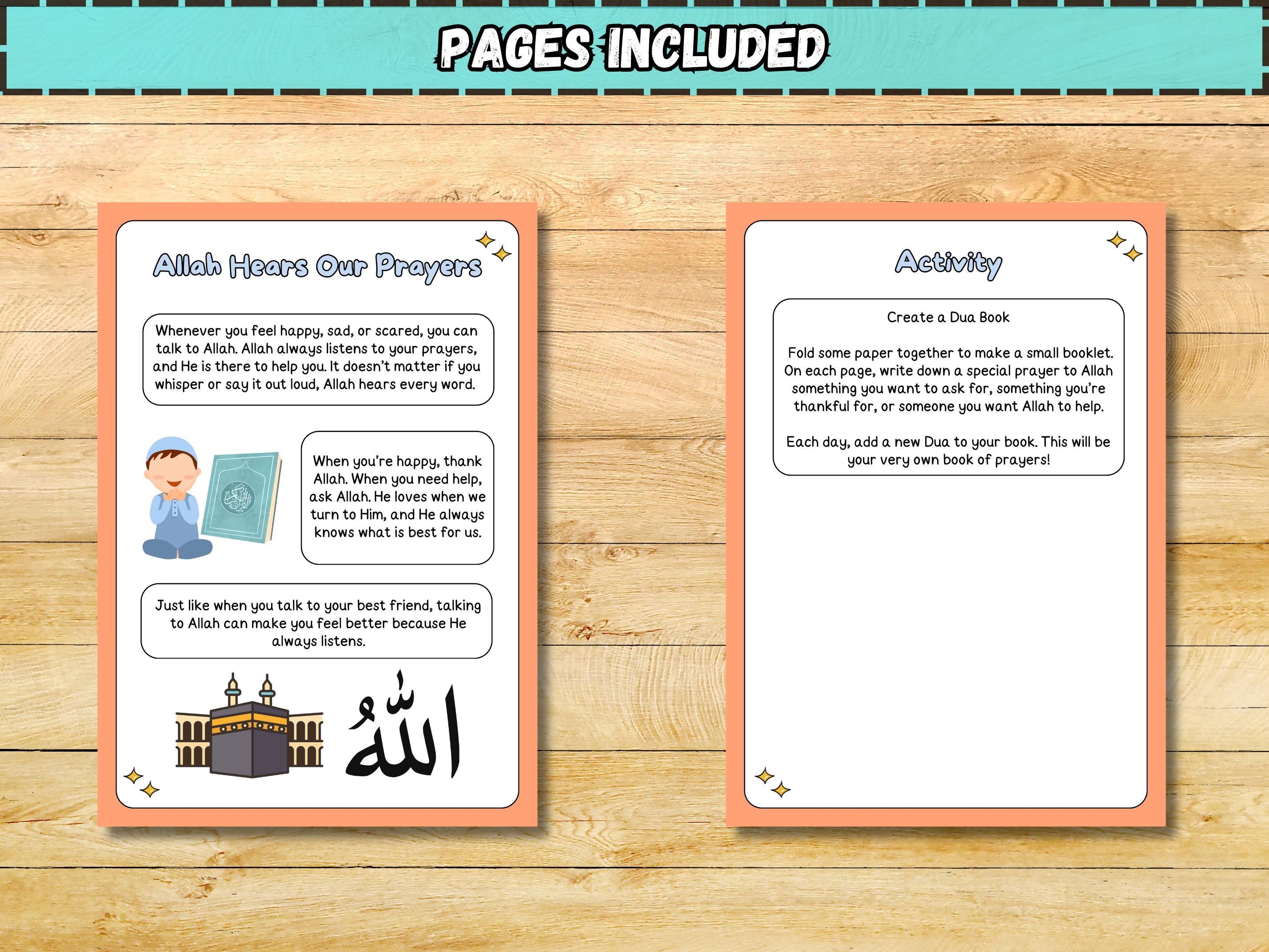 Understanding Allah Activity Book Islamic Printable for Kids Homeschool ...