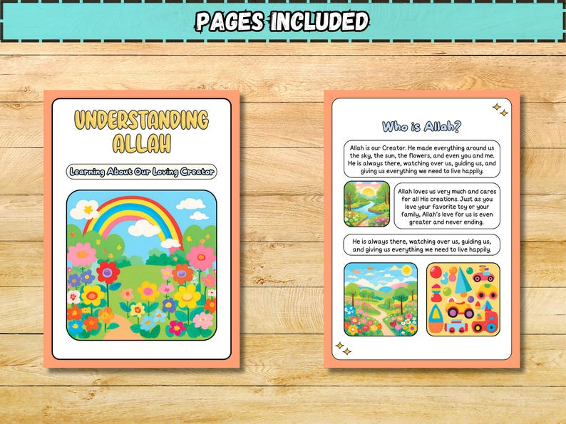 Understanding Allah Activity Book Islamic Printable for Kids Homeschool ...
