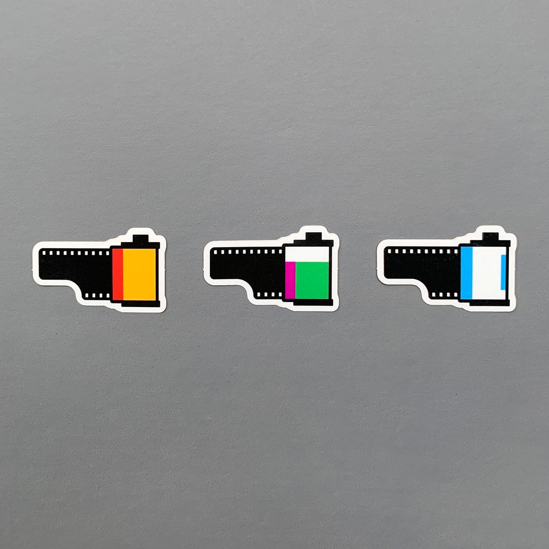 Film Canisters Sticker Set - Etsy