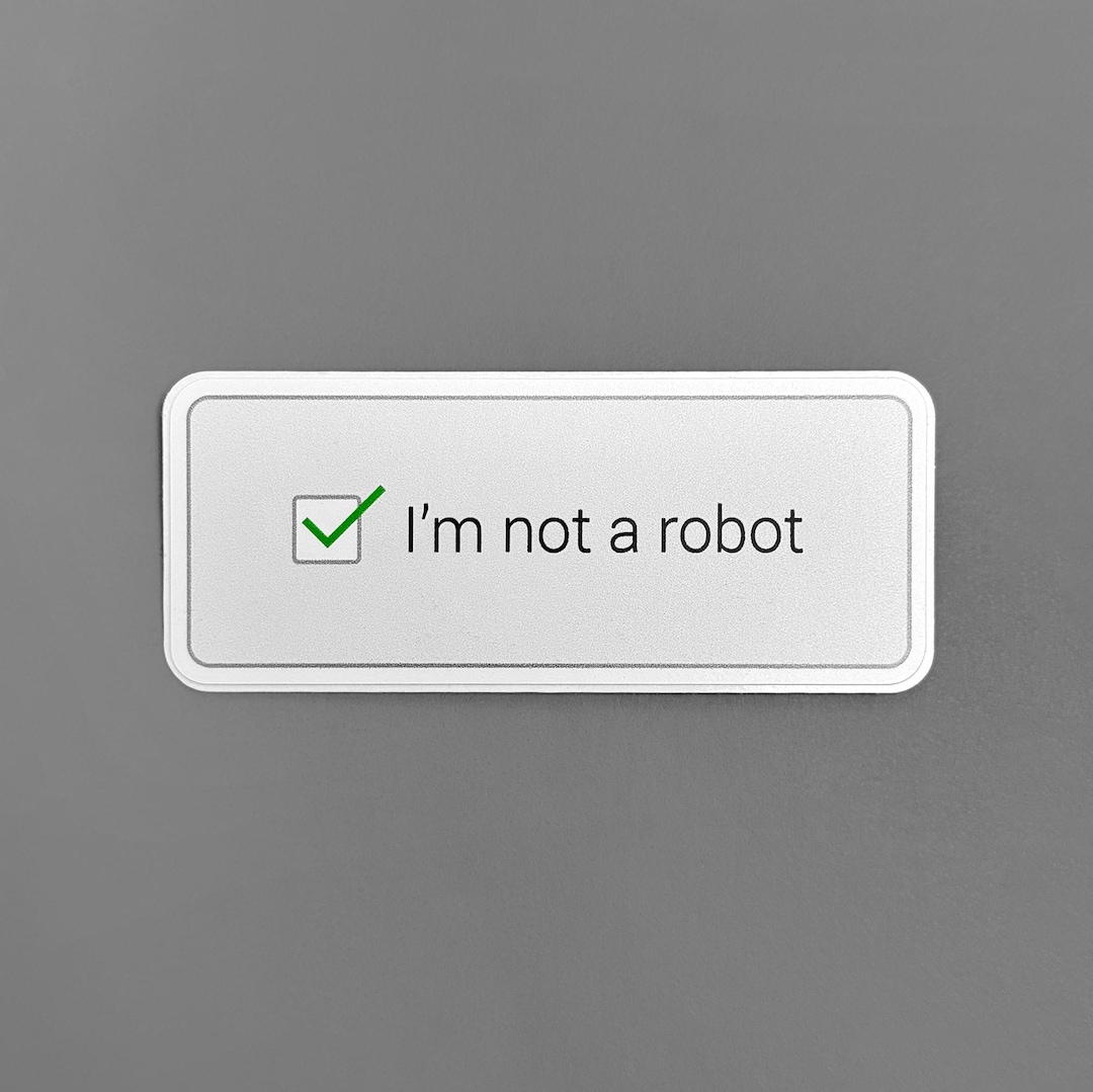 I'm Not a Robot, 3" Sticker - Etsy