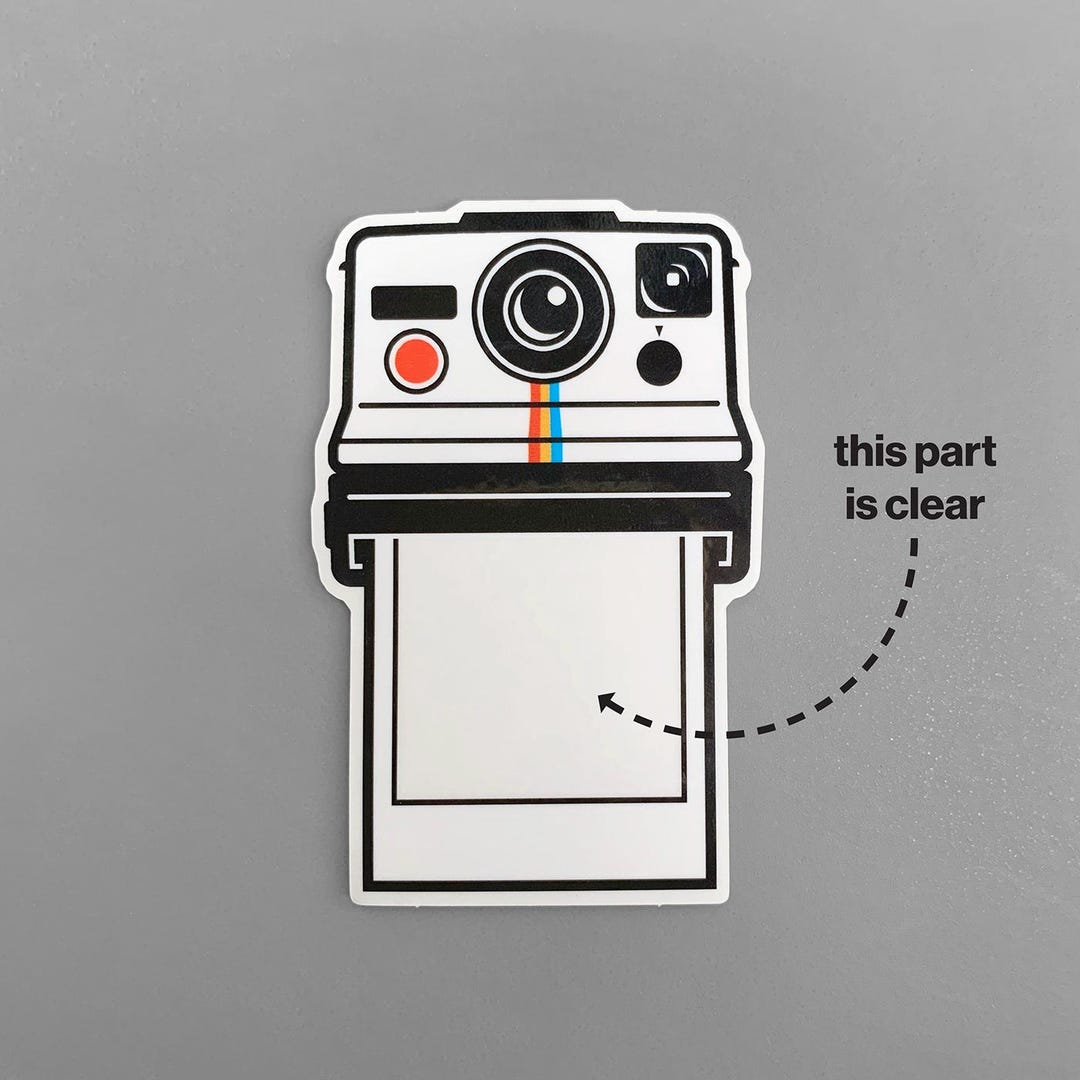 Instant Camera, 3" Sticker - Etsy