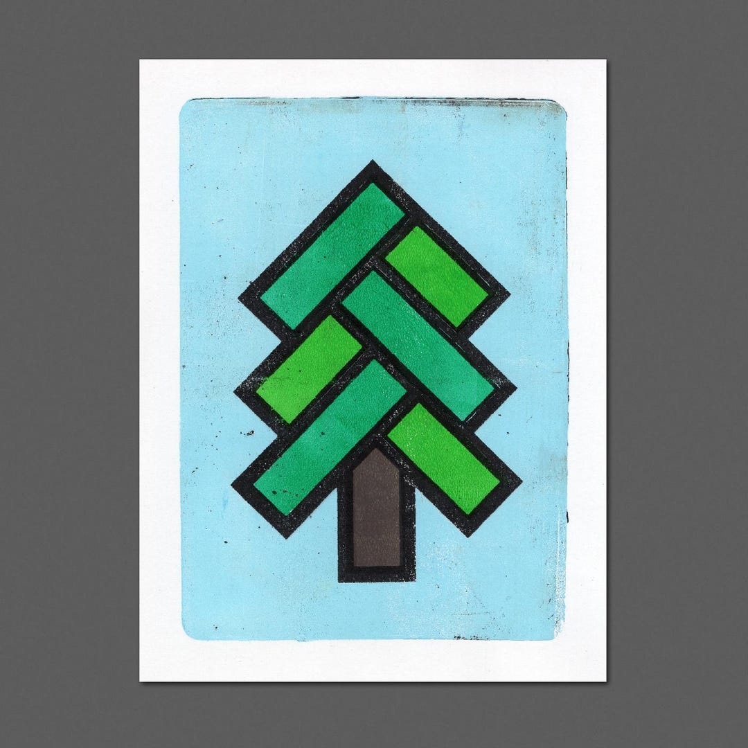 Tree, 5-color Print - Etsy