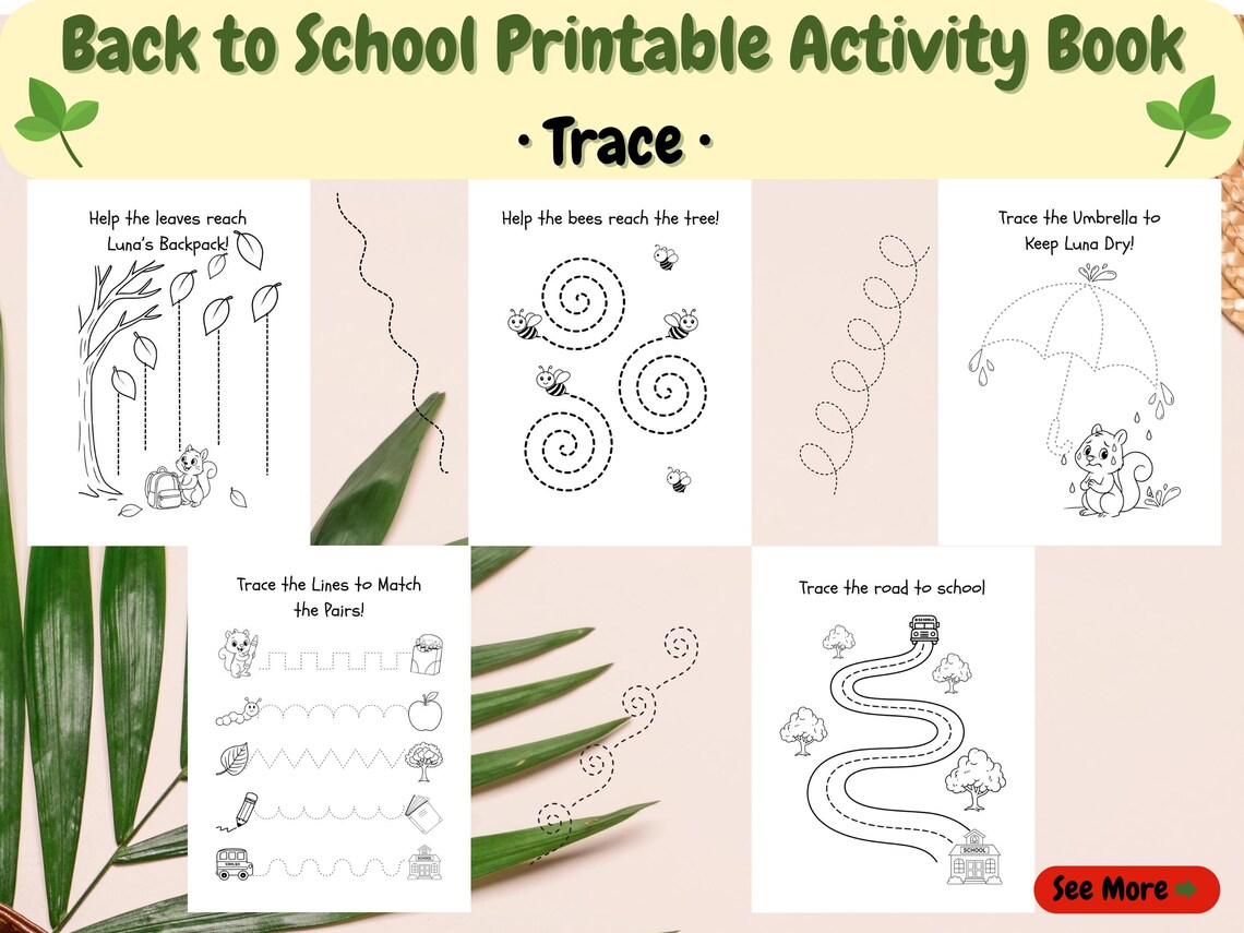 Back to School Activity Bundle for Kids – 42 Printable Pages | Letters ...