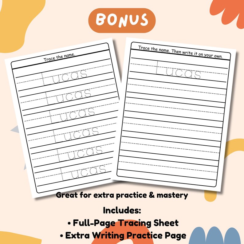 Custom Name Tracing Worksheet for Kids | Editable Write Your Name ...