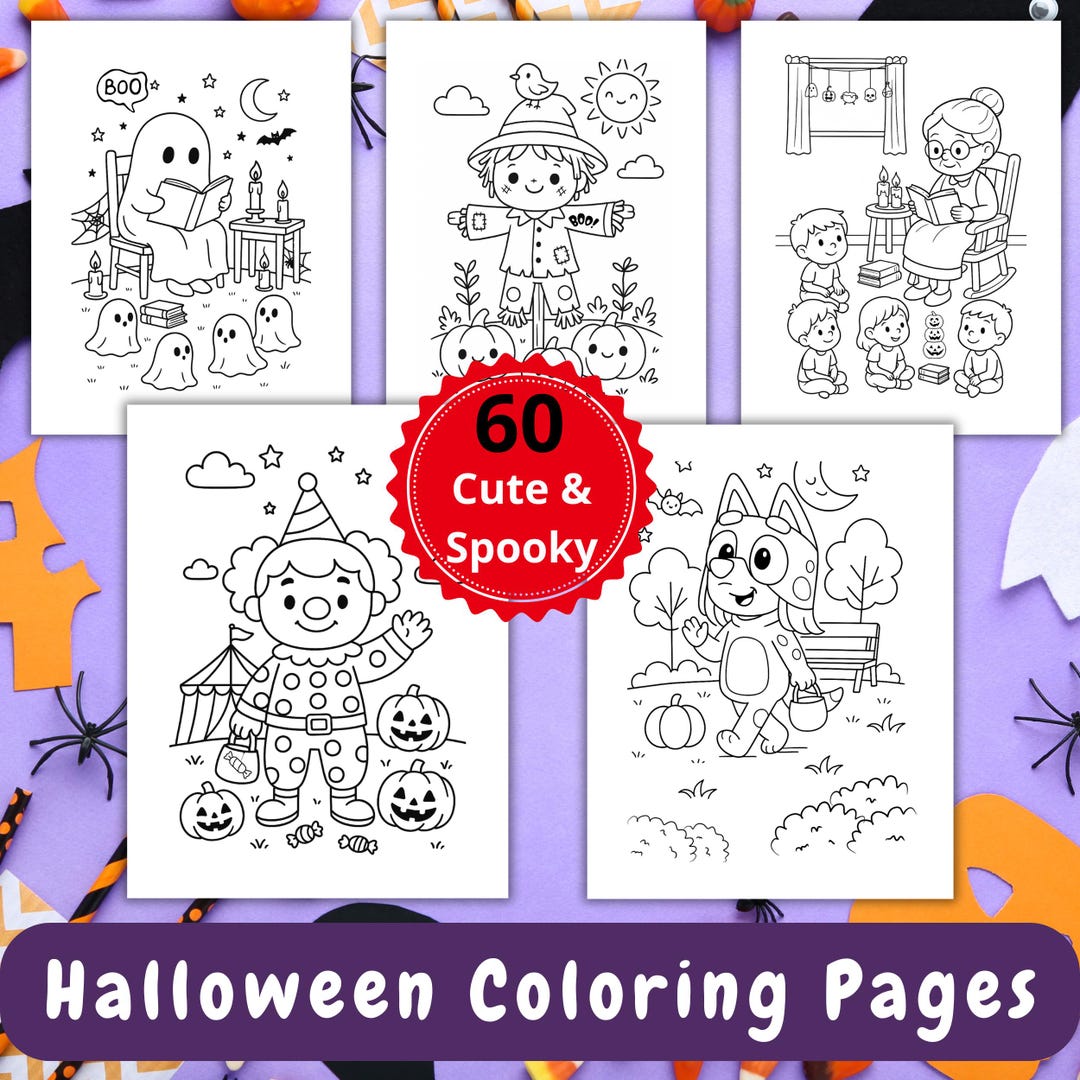 Halloween Coloring Book for Kids | Cute and Spooky Coloring Pages ...