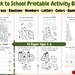 Back to School Activity Bundle for Kids – 42 Printable Pages | Letters ...