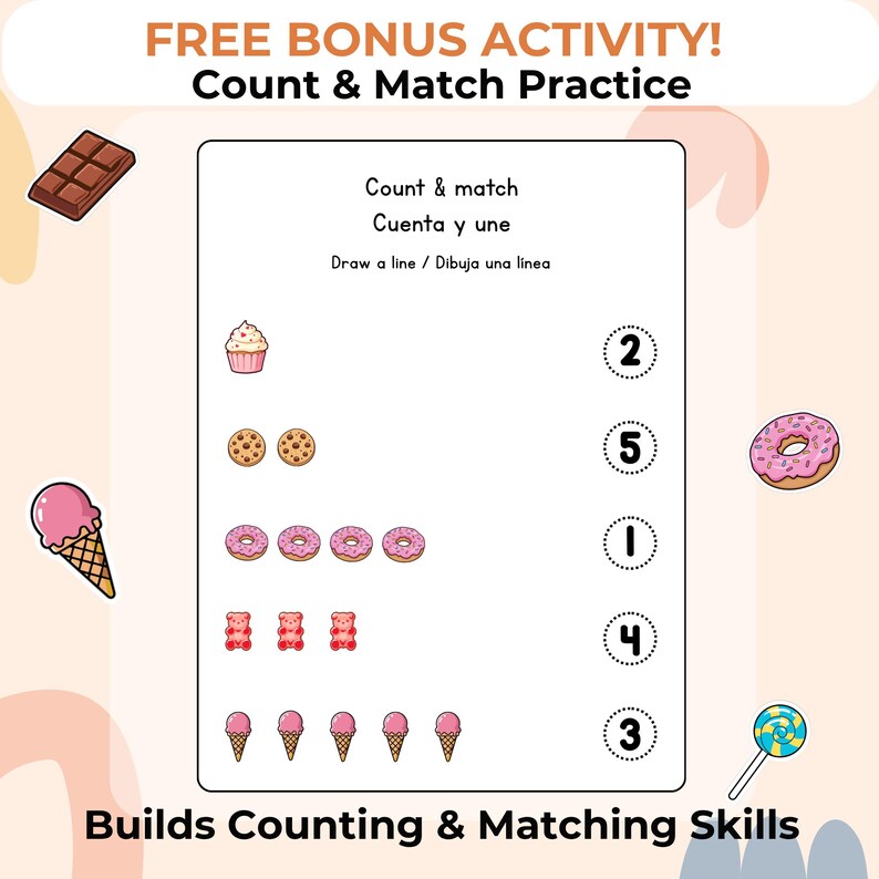 Candy Jar Math Printable, Counting & Number Matching Activity ...