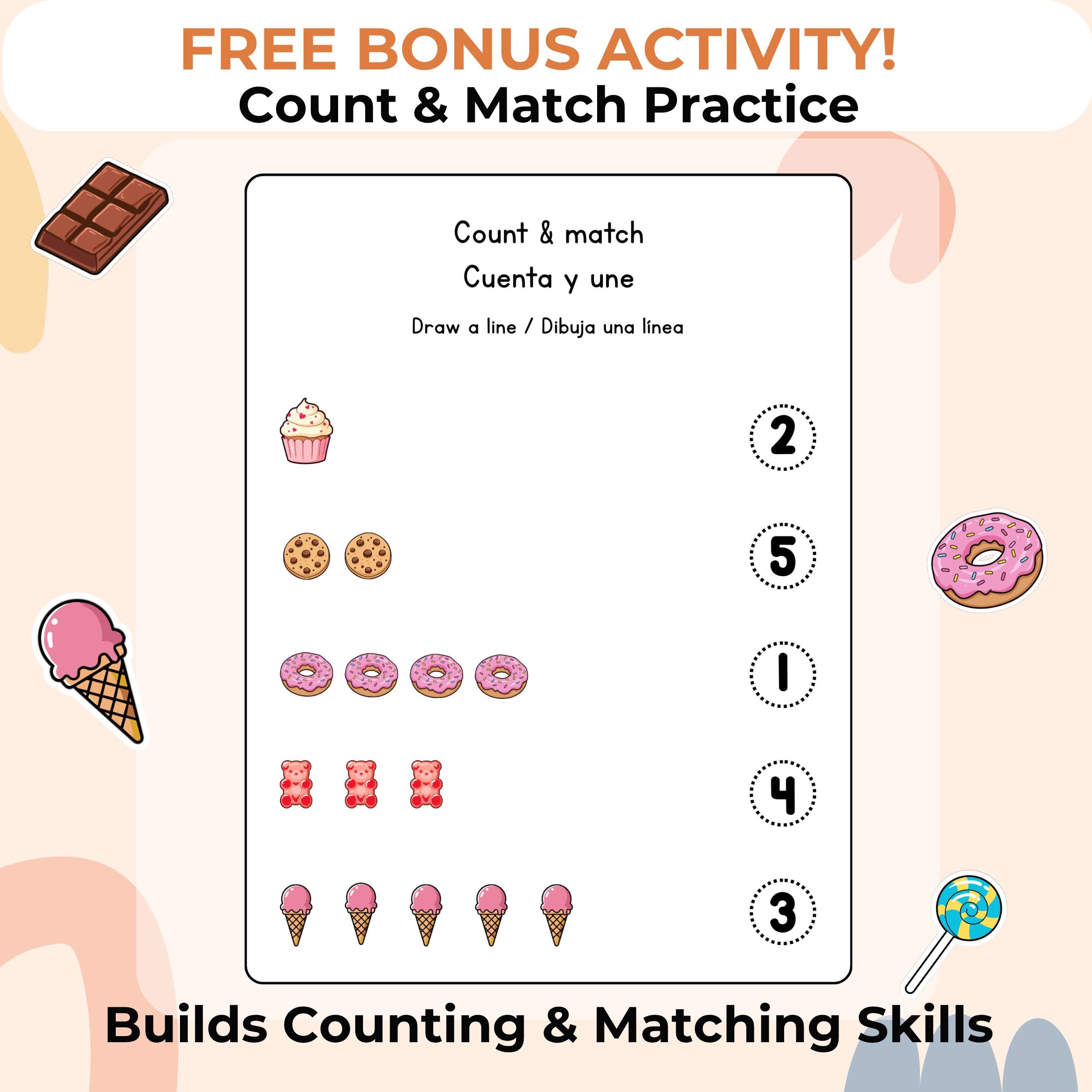 Candy Jar Math Printable, Counting & Number Matching Activity ...