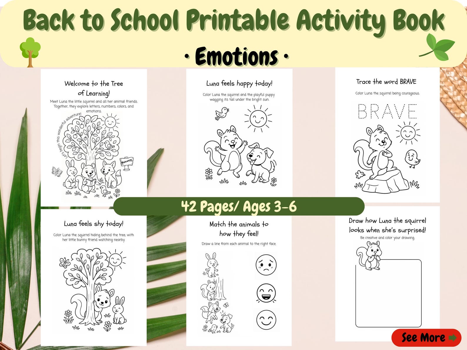 Back to School Activity Bundle for Kids – 42 Printable Pages | Letters ...