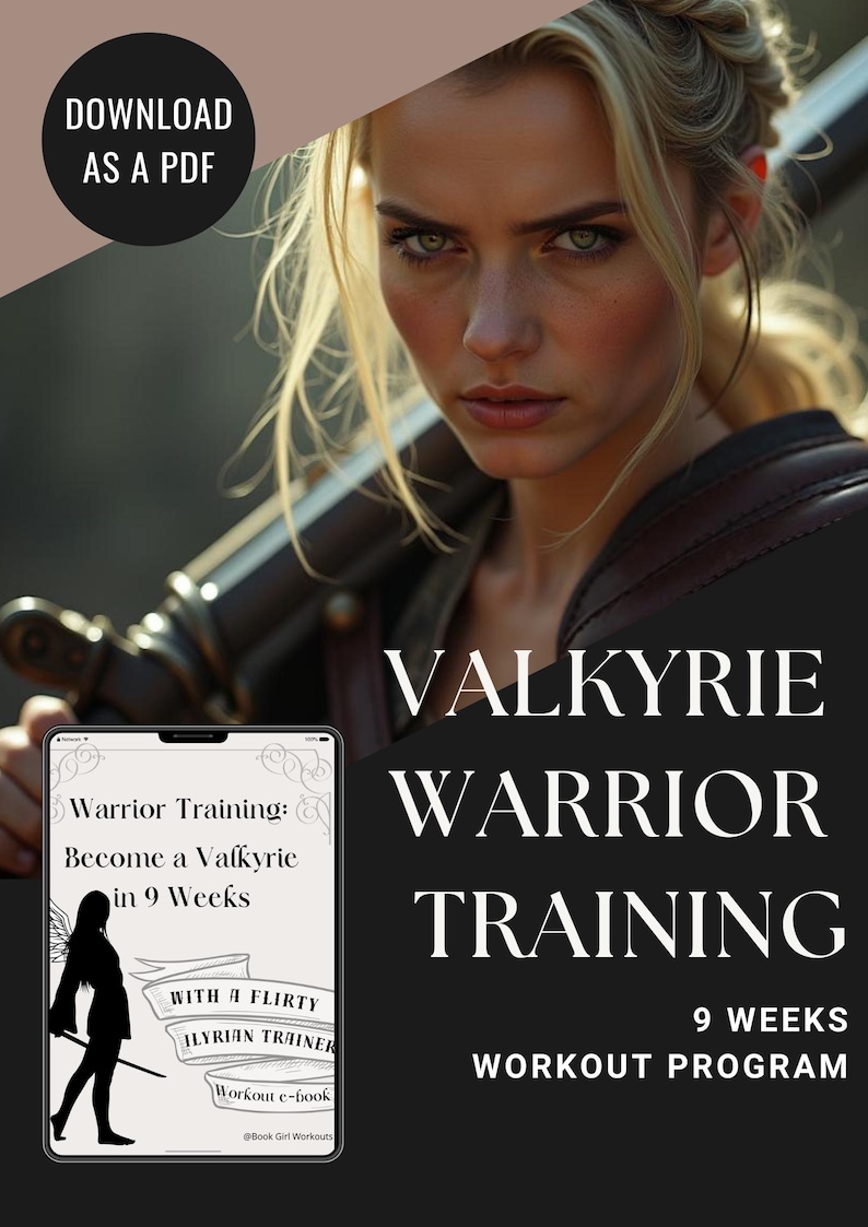 At Home Valkyrie Warrior Workout Training in 9 Weeks E-book PDF - Etsy