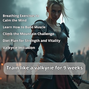 At Home Valkyrie Warrior Workout Training in 9 Weeks E-book PDF - Etsy