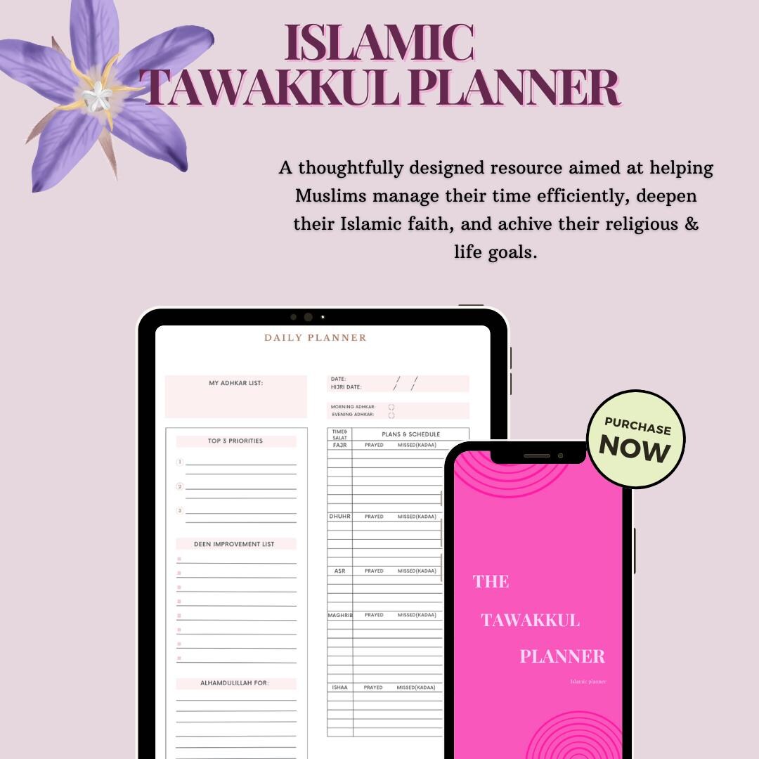 Tawakkul Planner for Muslims- Digital Planner-islamic Digital Planner ...