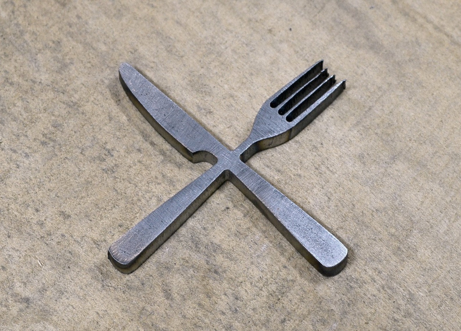 Fork and Knife Branding Iron Wood Brander Cutting Board - Etsy