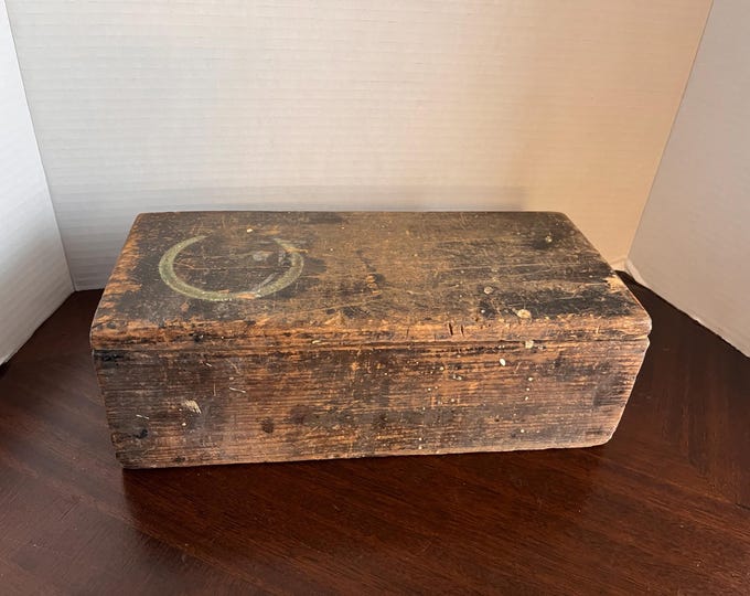 Vintage Handmade Primitive Wooden Tool Box - Etsy