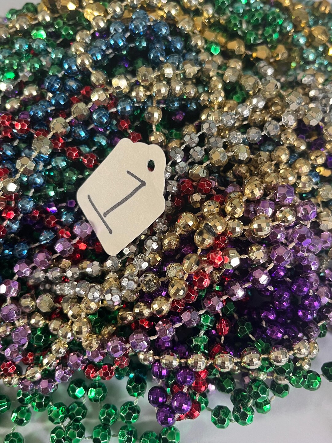 37 Count Bead Lot Mardi Gras Beads - Etsy