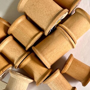 12 CT Wooden Spools Vintage Empty Spools - Etsy