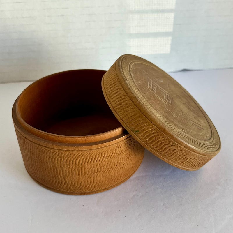 Round Wood Box - Etsy