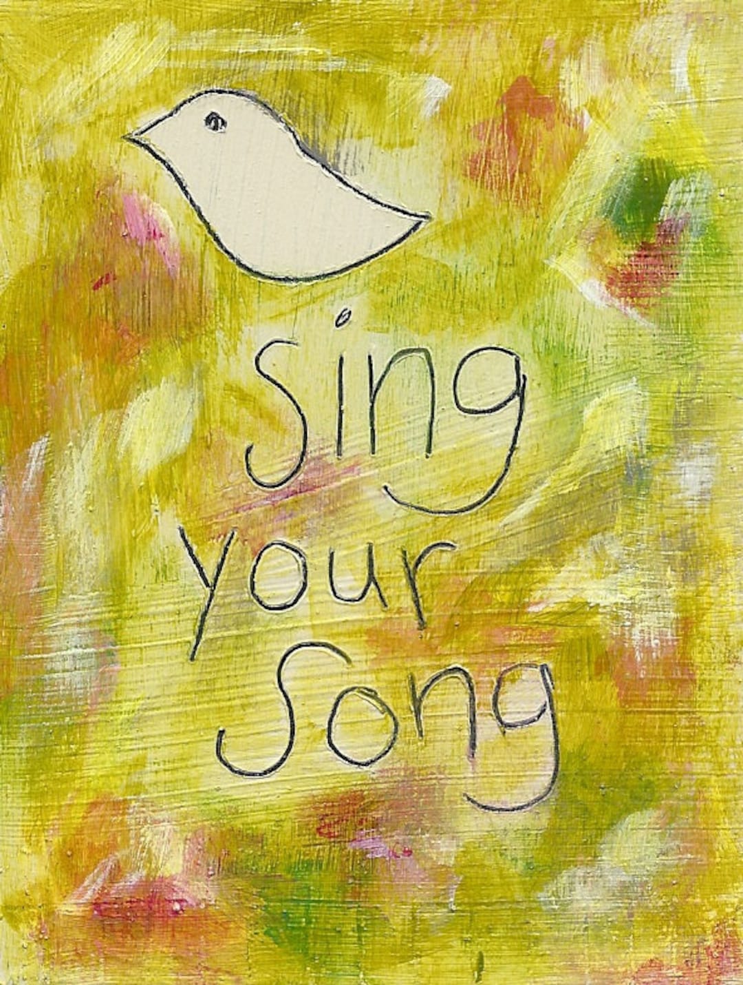 Sing Your Song - ART CARD - Ecofriendly - Etsy
