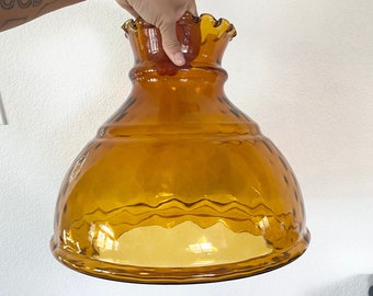 Amber Glass Shade - Etsy