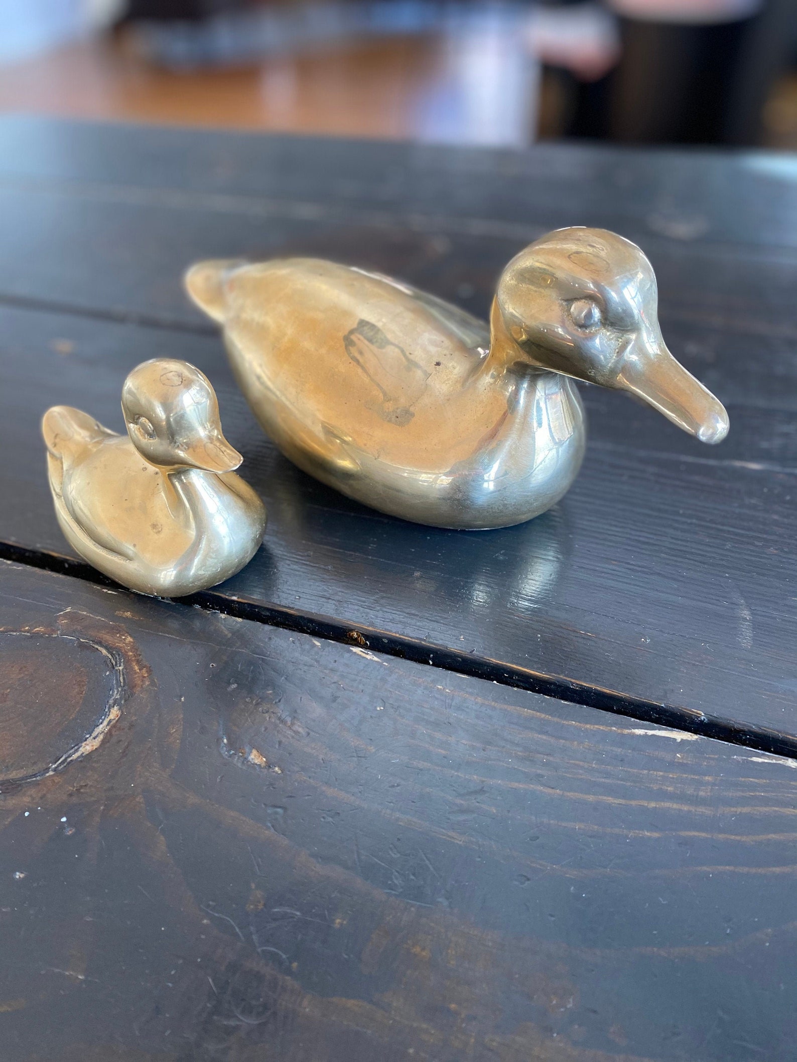Vintage Brass Duck Set / Set of Two 2 / Duck Figurine / Brass | Etsy