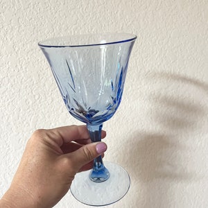 Vintage Assorted Blue Glasses / Blue Stem Glassware / Barware / Curated ...