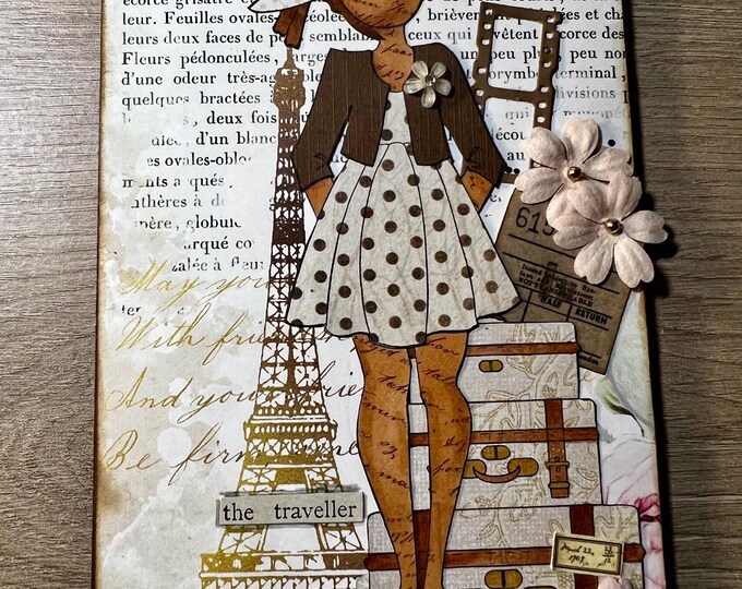 Let’s Travel Paper Doll Tag No. 4 - Julie Nutting - Etsy