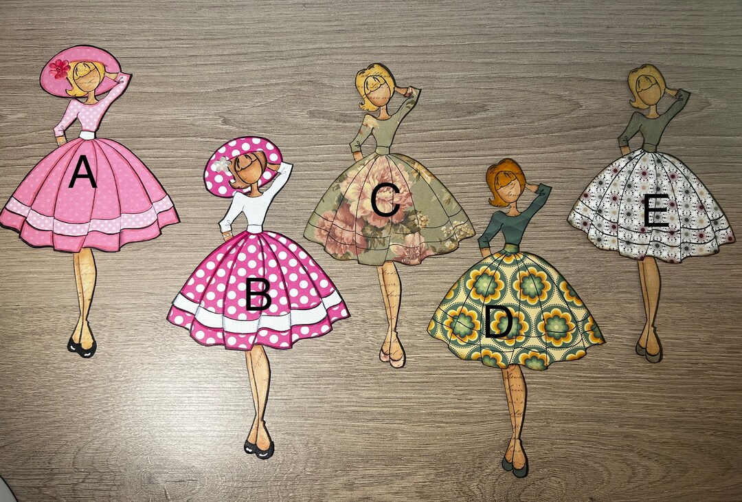 Paper Dolls Set 8 - Etsy
