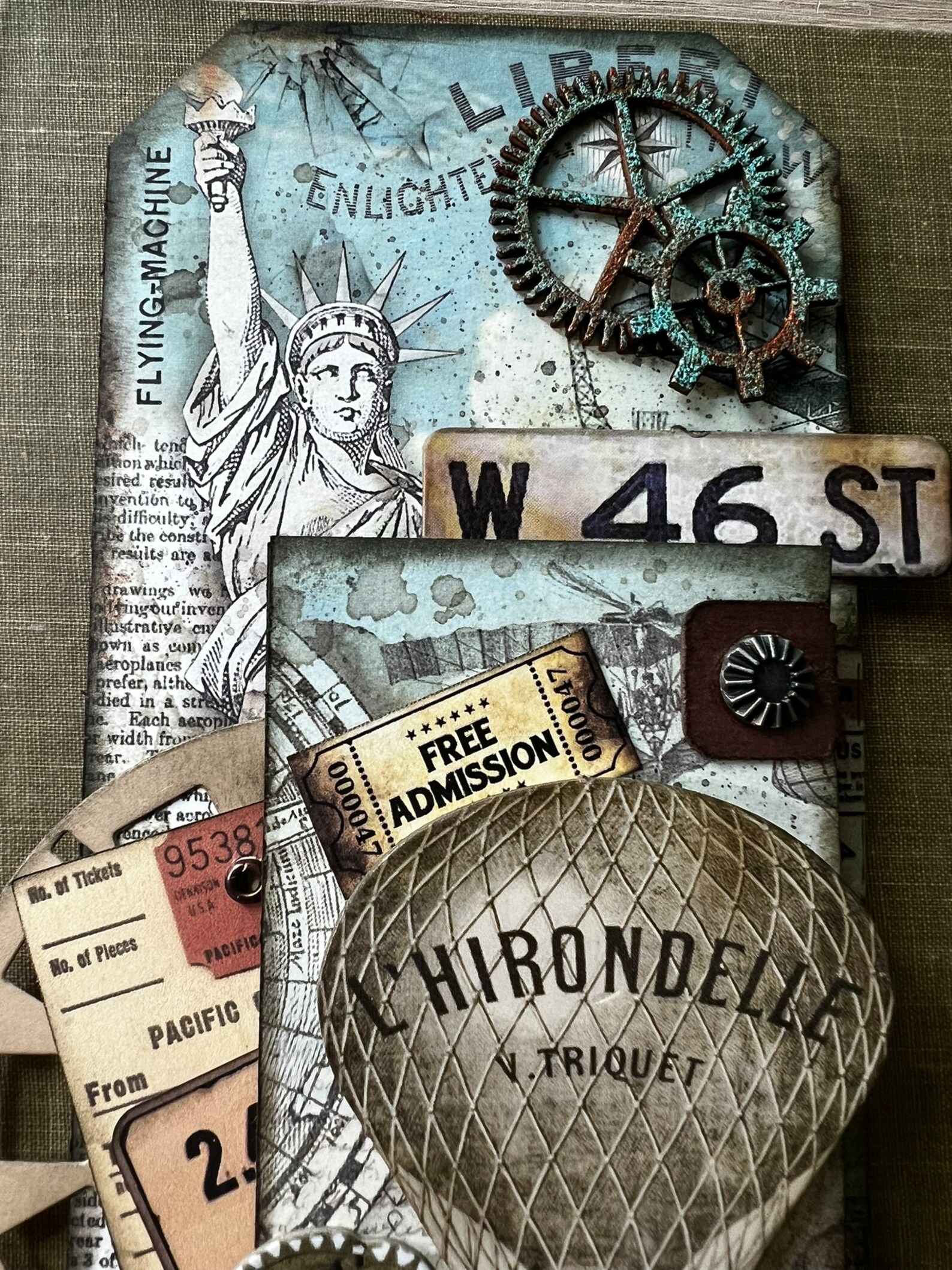 Steampunk Tag 2 Mixed Media Tag - Etsy