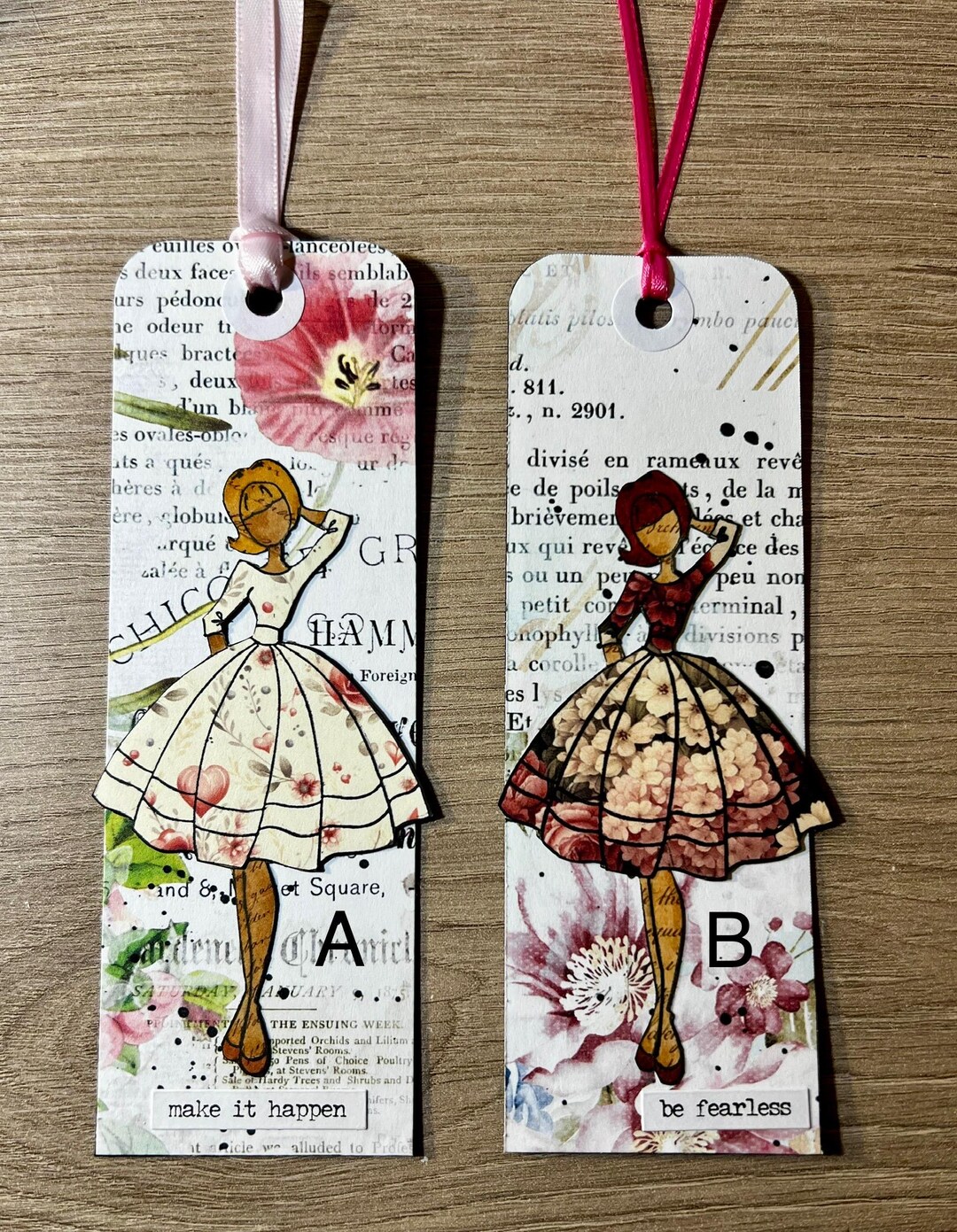 Mini Paper Doll Bookmark/tag #5 - Julie Nutting - Etsy