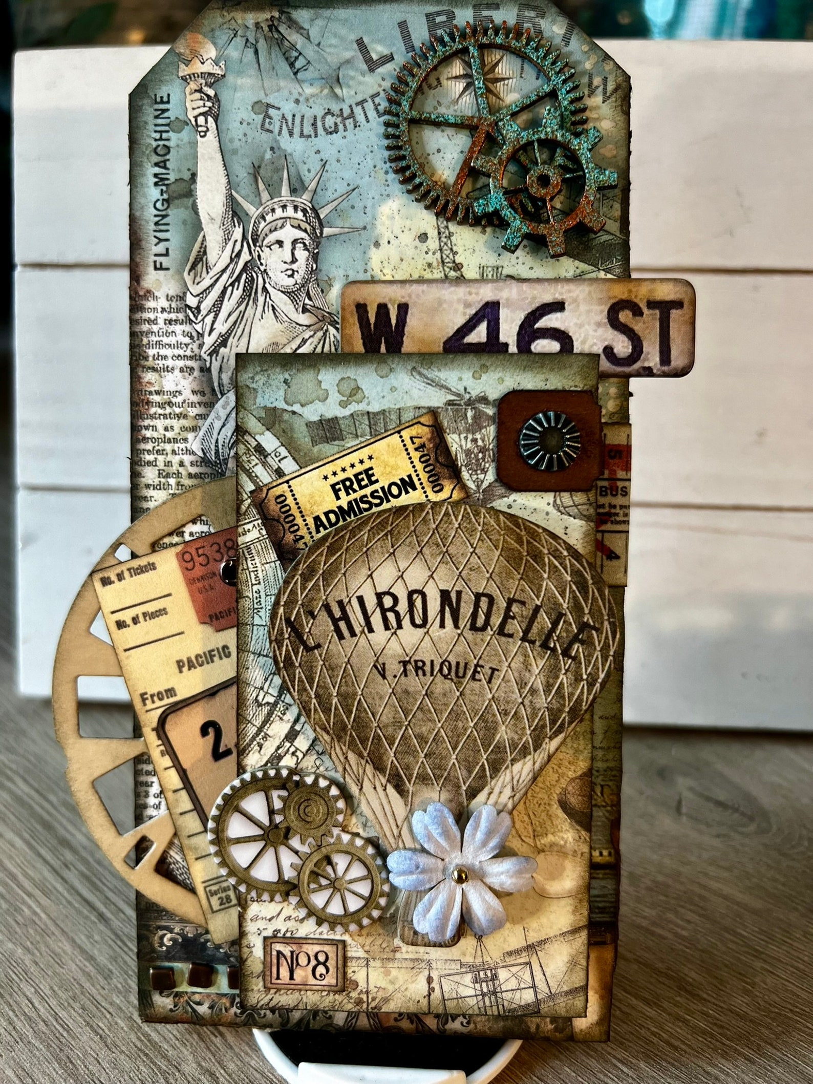 Steampunk Tag 2 Mixed Media Tag - Etsy