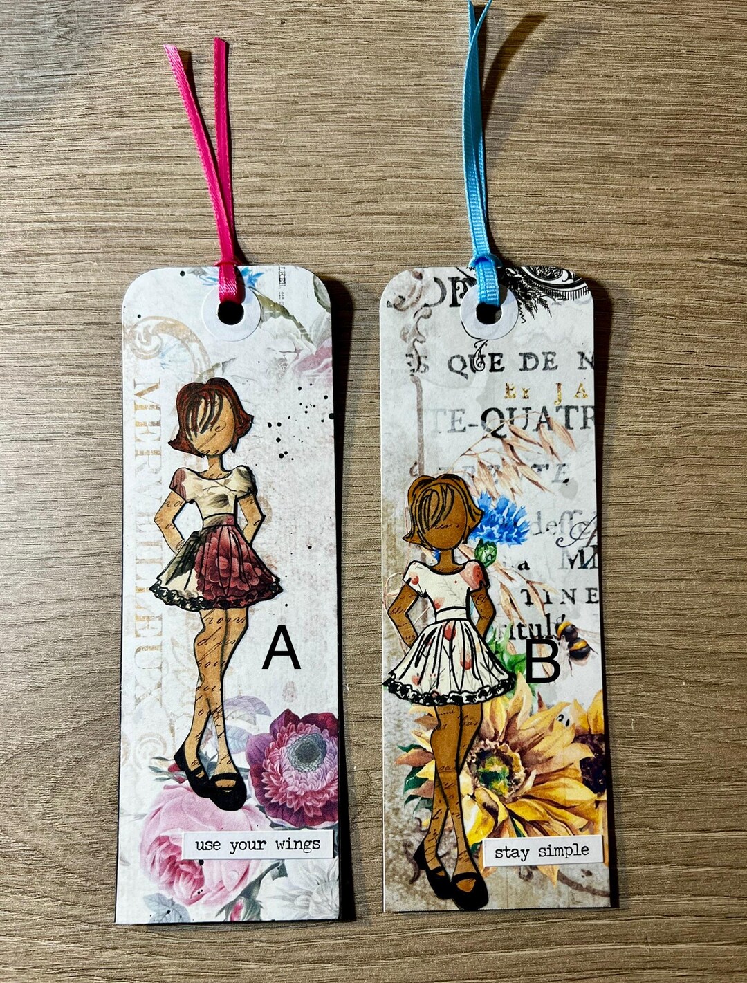 Mini Paper Doll Bookmark/tag #6 - Julie Nutting - Etsy