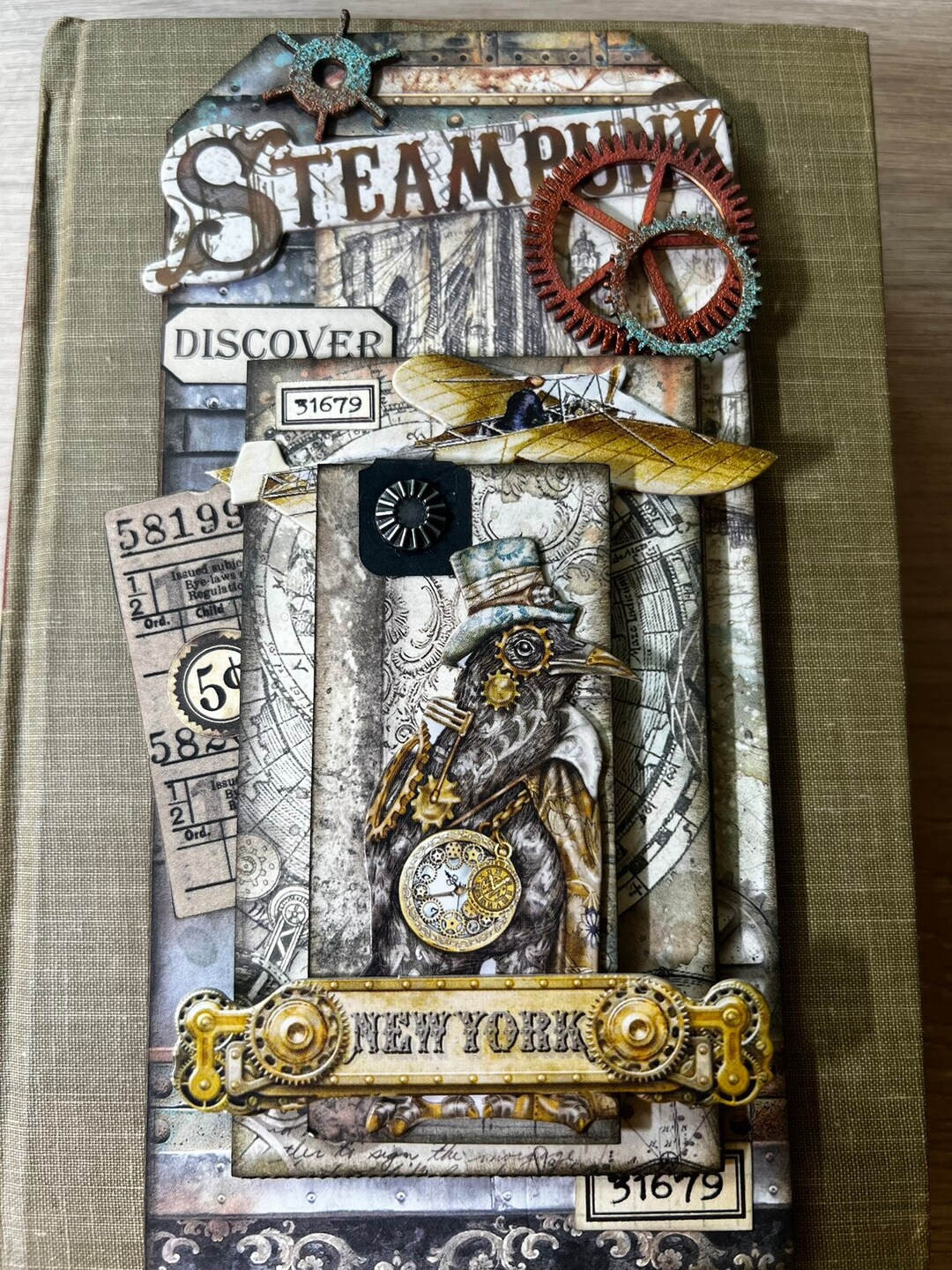 Steampunk Tag 6 Mixed Media Tag - Etsy