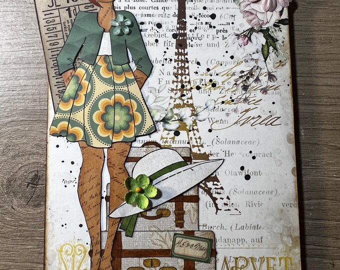 Let’s Travel Paper Doll Tag No. 3 - Julie Nutting - Etsy